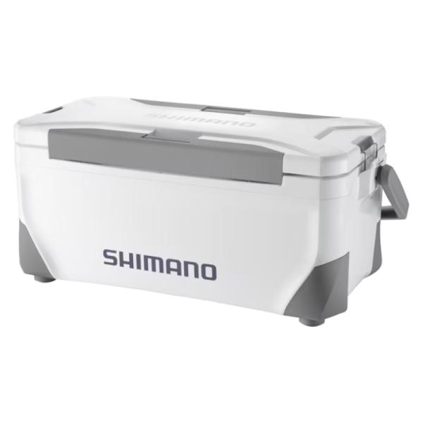 シマノ  ●カラー:グレー ●自重:6.1kg ●容量:35L ●内部寸法1:592×252×230mm ●外部寸法1:766×347×320mm ●素材:PP、ステンレス ●標準パーツ:取り外し可能フタ、サイドロック、ハンドル、水栓、滑り...