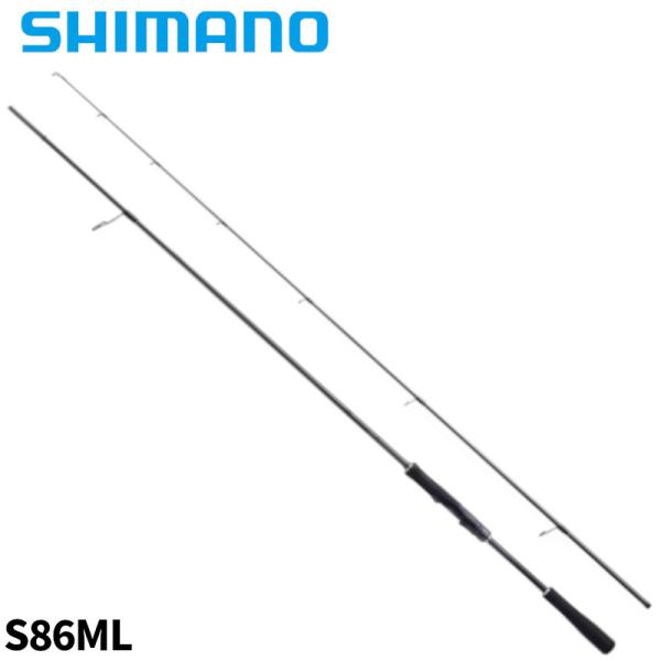 シマノ  軽くて扱いやすい8’6”レングス。7cmから12cmクラスのミノーやシンキングペンシル、12gから20g台のバイブレーションやトッププラグ、35gまでのメタルジグなどに適応。シーバスはもちろん、近海の多種多様なターゲットを攻略。フ...
