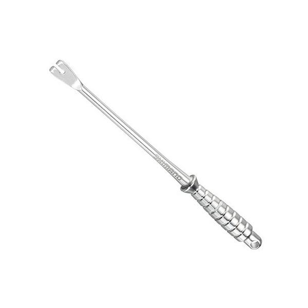 シマノ  【仕様】●錆びに強いステンレス製 ●握りやすく、滑りにくいハンドルデザイン ●伸縮リール等に装着可能 [環境美化協力商品] 本体素材ステンレス ●カラー:シルバー ●サイズ:95mm|鈎を外しやすい先端形状。先端にガン玉割り付。 ...