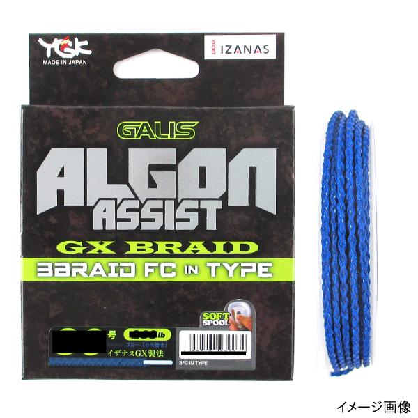 よつあみ  ●カラー:ブルー ●素材:イザナス+フロロ3打中芯 ●号 :15号 ●LB:140lb ●糸巻量:単品 6m ●製法:イザナスGX製法 ●構造:GX(1×4) ●構成:3FC ブレイド type ●FCサイズ:1×3|【よつあみ...