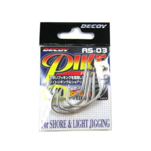 カツイチ デコイ |軽い力でもスムーズにフッキングにもちこみ、ほそさをかんじさせないフトコロ強度でばれを極限まで防ぐ、ライトジギングアシストの理想的なカタチを追求した久保浩一監修のアシスト専用フックです。ライトタックルでのジギングではそのフ...