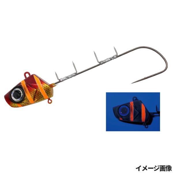 ●カラー:5.アカキンオレンジゼブラグロー ●サイズ:40号 ●入数:1個 ●代表対象魚:タチウオ（太刀魚）|【ハヤブサ/HAYABUSA】一刀両断シリーズ。水平姿勢×薄型ヘッド×瞬貫フックで実現する驚異の速掛にリアルアイを搭載!進化した速...