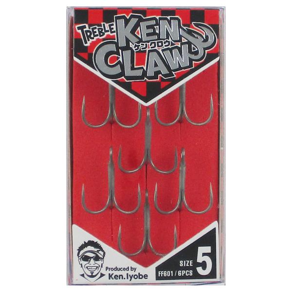 ハヤブサ　バス  ●サイズ:#5 ●入数:6本 ●釣り方、フィールド:淡水ルアー ●代表対象魚:ブラックバス|【ハヤブサ/HAYABUSA】イヨケン渾身のトレブルフック。伊豫部健の細部へのこだわりを形にした巻物特化型モデル。プラグの真下にく...