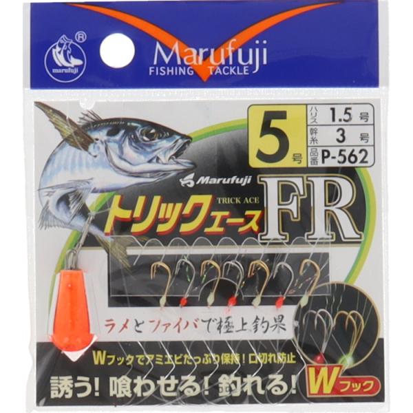 まるふじ  ●サイズ:5号 ●使用針:Wフック白金 ●針号数:5号 ●入数:7本針×1セット ●全長（針・仕掛）:1.4m ●ハリス号数:1.5号 ●幹糸号数:3号 ●幹糸間:15cm ●釣り方、フィールド:堤防サビキ釣り ●代表対象魚:ア...