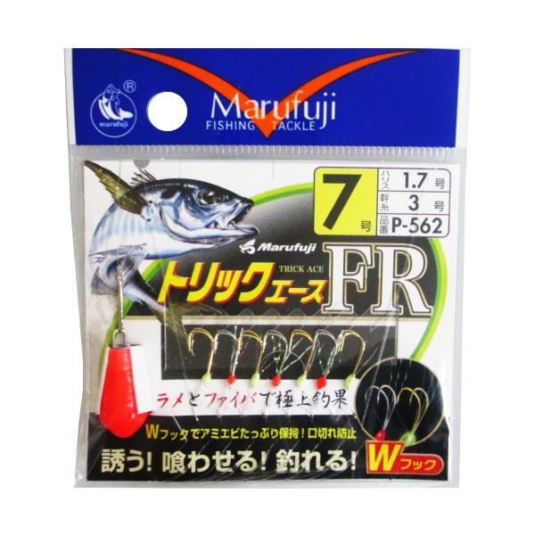 まるふじ  ●使用針:wフック白金針 ●針号数:7号 ●入数:7本針×1セット ●全長（針・仕掛）:1.4m ●ハリス号数:1.7号 ●幹糸号数:3号 ●幹糸間:15cm ●釣り方、フィールド:堤防サビキ釣り ●代表対象魚:アジ（鰺） ●代...