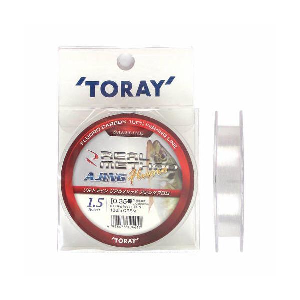 東レ リアルメソッド  【仕様】●ラインが水に溶け込み目立たず、魚に違和感を与えないナチュラルなクリアカラーを採用。 ●耐摩耗性に優れ、障害物など果敢に攻めることができます。 ●適度なしなやかさを持たせ、糸がらみを軽減させました。 [環境美...