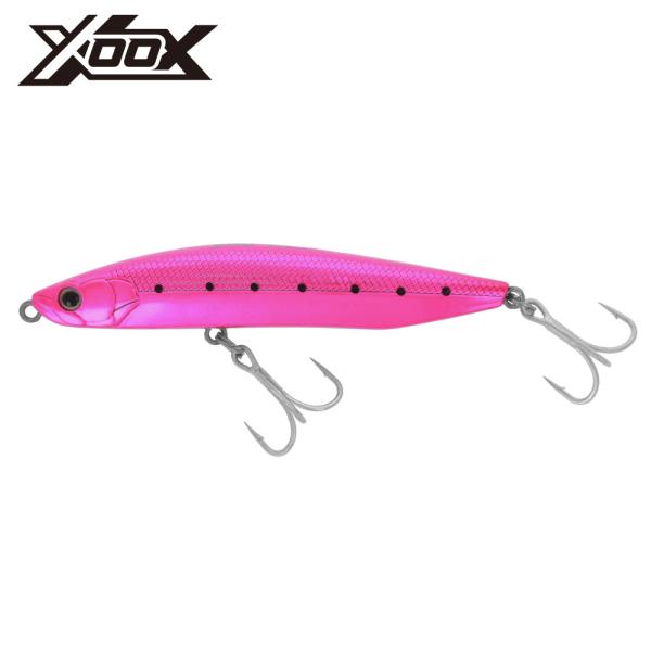 XOOX  ●カラー:ピンクイワシ ●サイズ:75 ●全長:75mm ●自重:11g ●フック:ファルケン R トリプルクロー #8 ●ブランド:XOOX ●釣り方、フィールド（詳細）:ソルトルアー ●代表対象魚:スズキ（シーバス・鱸） ●...