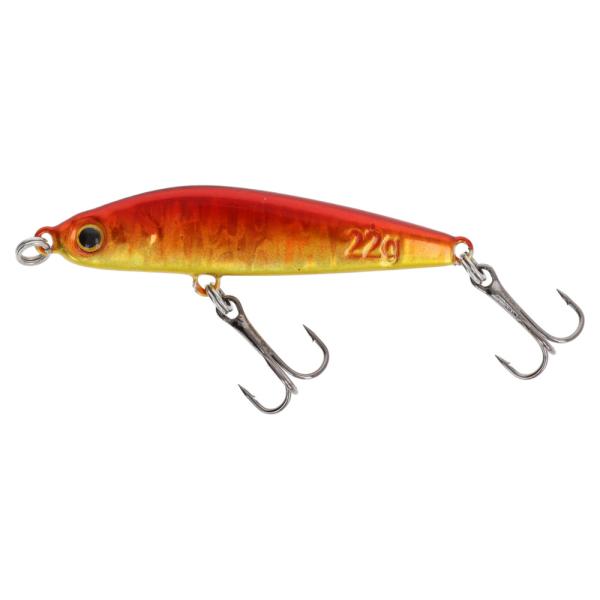 ●カラー:アカキン ●全長:55mm ●自重:22g ●フック:トリプル #8 ●釣り方、フィールド（詳細）:ソルトルアー ●代表対象魚:スズキ（シーバス・鱸） ●代表対象魚（詳細）:ヒラメ タチウオ キジハタ カサゴ|メタルジグの様に飛び...