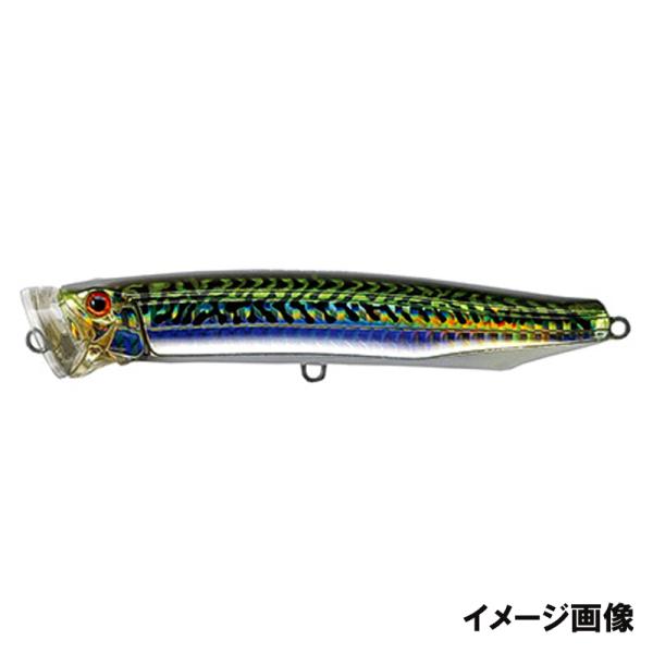 タックルハウス  ●カラー:10(サバ) ●全長:120mm|軽いジャークでもポップサウンドを奏でるマウスカップは音質重視。水面ぎりぎり、ほぼ直立の浮き姿勢は吸い込みやすく、ピンスポットの集中ポッピングも可能に。コンパクトボディ、高比重で飛...