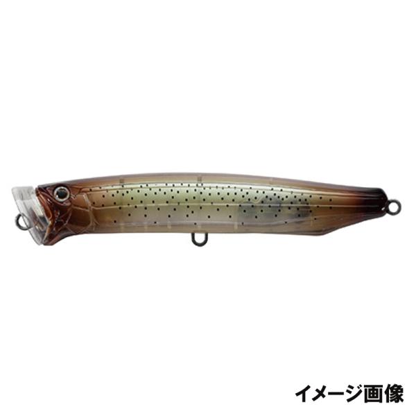 タックルハウス  ●全長:120mm|軽いジャークでもポップサウンドを奏でるマウスカップは音質重視。水面ぎりぎり、ほぼ直立の浮き姿勢は吸い込みやすく、ピンスポットの集中ポッピングも可能に。コンパクトボディ、高比重で飛距離も抜群。シイラ、カツ...