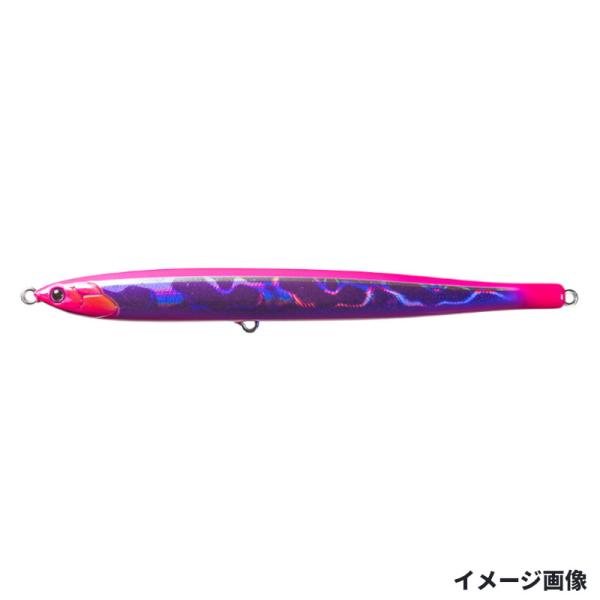 タックルハウス  ■固定ウェイト ■オフセットアシストアイ ●カラー:8.ピンクパープル ●サイズ:30g ●全長:129mm ●自重:30g ●タイプ:シンキング ●フック:STX58#6(前) #4(後ろ) ●リング:#4 ●釣り方、フ...