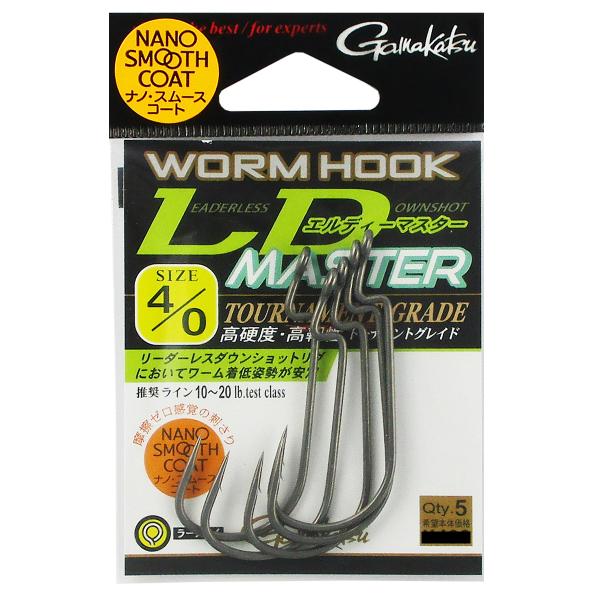 がまかつ  ●サイズ:4/0 ●入数:5本 ●推奨ライン:10〜20lb test class ●代表対象魚:ブラックバス|【がまかつ/Gamakatsu】Gamakatsuフック契約プロ福島健プロデュース!!リーダーレスダウンショットリグ...