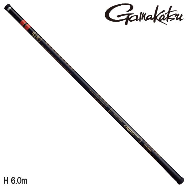 がまかつ  【Hタイプ】先端部が太く、強風下でも湾曲することなく魚をすくいやすいHタイプ。CFRPネジを採用。 ●全長:6M ●自重:500g ●形態:振出 ●継数:6本 ●仕舞長さ:121.0cm ●元径:32.5mm ●カーボン含有率:...