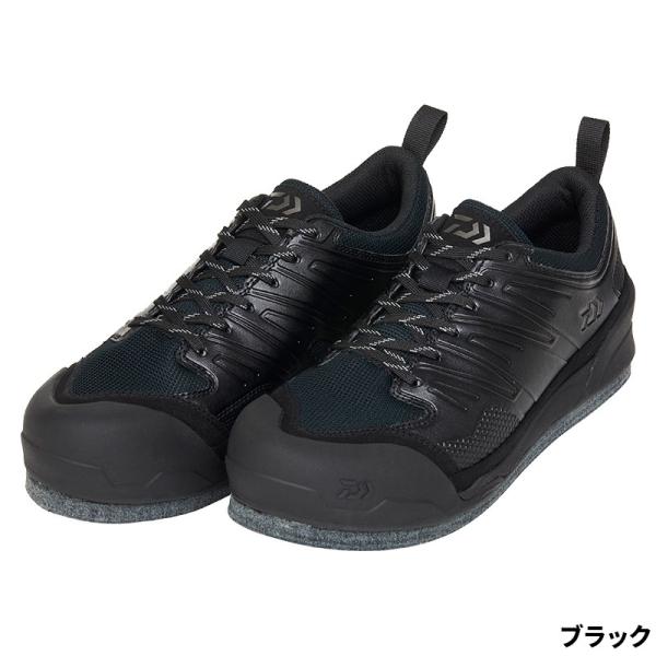 ダイワ  ●カラー:ブラック ●サイズ:26.5cm ●素材1:(アッパー部)PVC ●ソールタイプ:スパイクフェルト|スニーカー感覚で履けて、機動性が高い、汎用ローカットシューズ。[22new04] TKM-04-06-05 SRS-22...