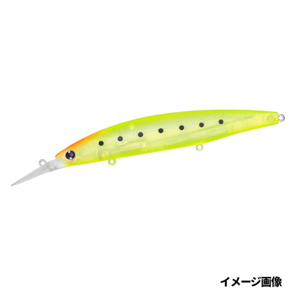 ダイワ  ●カラー:マット透けチャートイワシ ●サイズ:25S-DR ●全長:125mm ●自重:26g ●タイプ:スローシンキング ●レンジ:最大2mオーバー ●アクション:ハイピッチタイトウォブンロール ●フック:ST-46 #6×3 ...