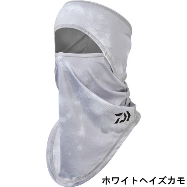 ダイワ  UPF50+ ●カラー:ホワイトヘイズカモ ●サイズ:フリー ●素材1:(本体) ポリエステル74%、ポリウレタン26%|UVケア(UPF50+)/接触冷感/吸水速乾機能を兼ね備えた「ICEDRY」素材を採用。軽い着心地ながら遮熱...
