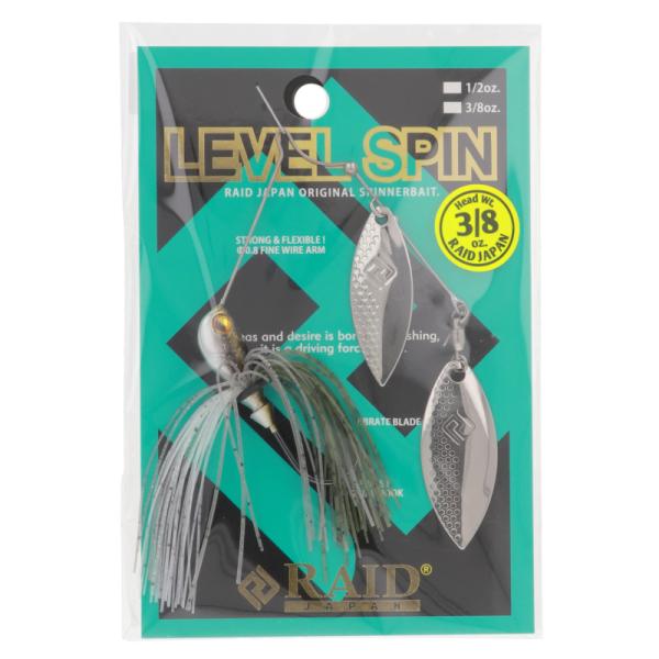 レイドジャパン  ●カラー:024.スモークシャッド ●サイズ:3/8oz  ●自重（オンス）:3/8oz  ●釣り方、フィールド:淡水ルアー ●代表対象魚:ブラックバス|【レイドジャパン/RAID JAPAN】LEVEL SPIN(レベル...