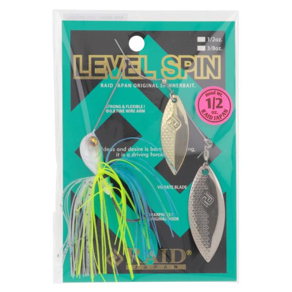 レイドジャパン  ●カラー:023.ステインキラー ●サイズ:1/2oz  ●自重（オンス）:1/2oz  ●代表対象魚:ブラックバス|【レイドジャパン/RAID JAPAN】LEVEL SPIN(レベルスピン)は、スピナーベイトとしての基...