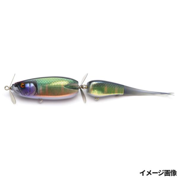 レイドジャパン  ◆ストレートリトリーブストレートリトリーブでは前後のペラが回転し、抵抗感のあるi字系ルアーのようにゆっくりと水面からサブサーフェスをトレースできます。その際ペラの生む水流によって後部ボディを左右に揺らすなまめかしい泳ぎで魚...