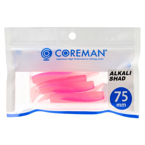 コアマン  ●カラー:#012 ピンクパール ●サイズ:75 ●全長:75mm ●入数:6本 ●釣り方、フィールド:ソルトルアー（ショア） ●代表対象魚:スズキ（シーバス・鱸）|【コアマン/COREMAN】釣れるには理由(ワケ)がある。[A...