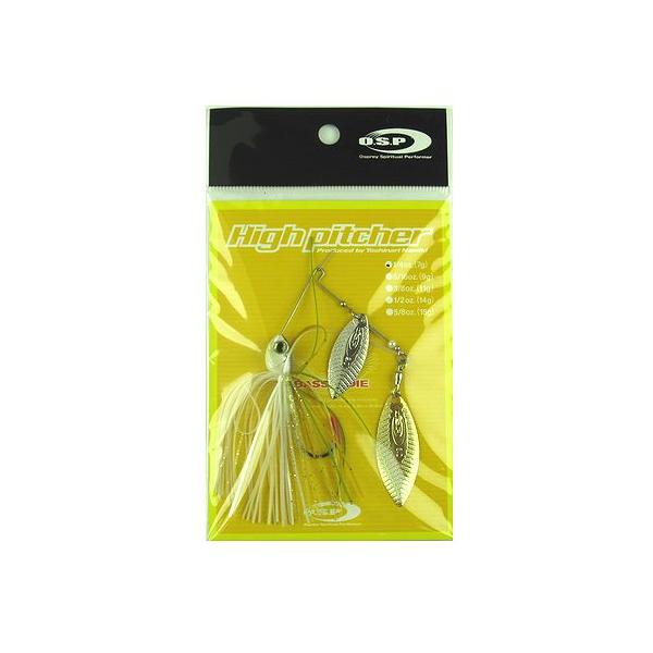 オーエスピー  ●カラー:S23 テイスティシャッド ●自重（オンス）:1/4oz ●ブレードタイプ:DW(ダブルウィロー)|ハイピッチャーはプレッシャーがかかった状況下でも確実にビックバスをモノにできる中小型スピナーベイトとして開発された...
