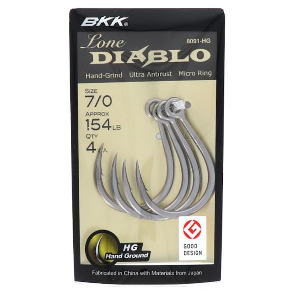 BKK  ●サイズ:#7/0 ●入数:4本 ●APPROX:154LB|【BKK】独自のコーティング技術(Ultra-Antirust)を採用、腐食に強く強度を長く保つ事ができます。フックアイのワイヤー直径だけを細くする事により、BigHo...