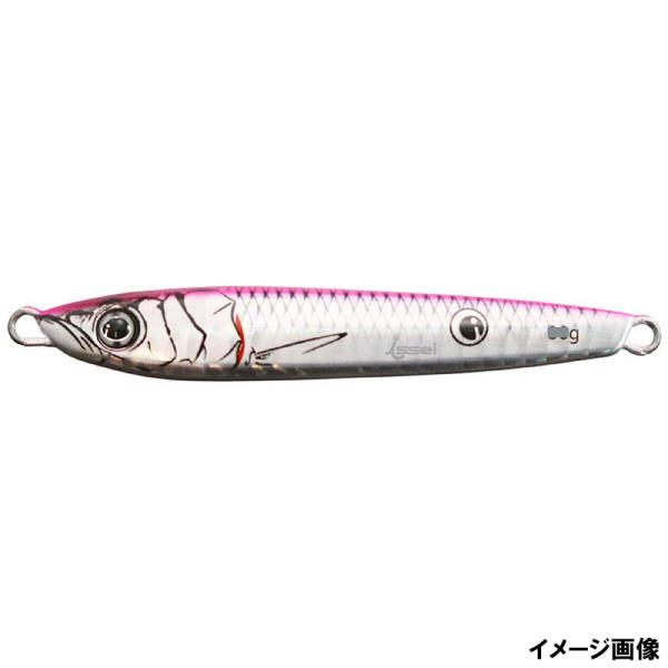 issei   ・バイトを誘発するロング&amp;夜光ティンセル付き中軸フックをデフォルトで搭載 ●カラー:#010 シルバーピンク ●サイズ:60g ●自重:60g ●フック:ロング&amp;夜光ティンセル付き中軸フック ●釣り方、フィー...