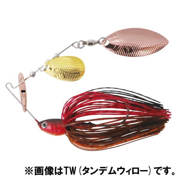 ボトムアップ  ●カラー:S412 バーニングシャッド ●サイズ:1/4oz DW ●自重:7g ●自重（オンス）:1/4oz ●タイプ:Spinner Baits ●フック:2/0サイズ ●ブレードタイプ:DW(ダブルウィロー) ●代表対...