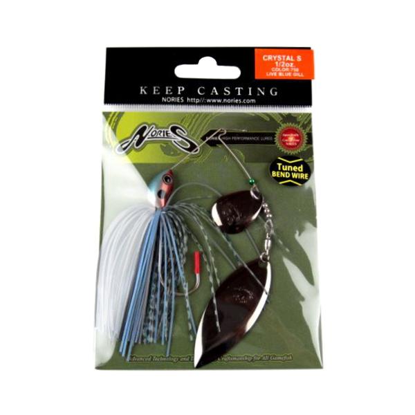マルキュー ノリーズ  ●カラー:750 ライブギル ●サイズ:1/2oz|【ノリーズ/NORIES】釣れるスピナーベイトの名を不動もものとしたオリジナル「クリスタルS」“V”ブレードのアクションをロスなくヘッドへ伝えるファインワイヤーと、...