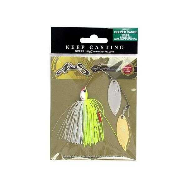 マルキュー ノリーズ  [環境美化協力商品] ブレードカラーフロント：シルバー、リア：ゴールド ●カラー:720(ホワイトチャートクリスタル) ●自重:7.09g ●タイプ:スピナーベイト ●フック:有 ●釣り方、フィールド:淡水ルアー ●...