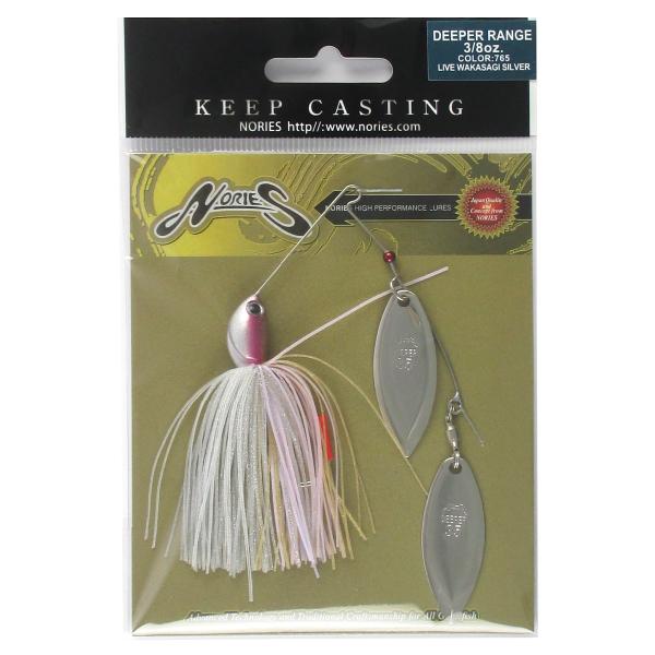 マルキュー ノリーズ  ●カラー:765(ライブワカサギシルバー) ●自重（オンス）:3/8oz ●フック:有 ●ブレードカラー:フロント/シルバー、リア/シルバー ●Blade Combination - Arm Style:Double...