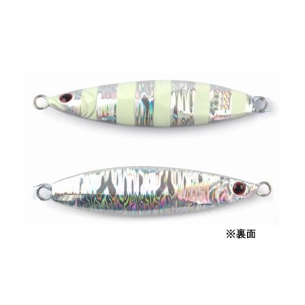シャウト  ●カラー:ゼブラグロー ●サイズ:180g ●釣り方、フィールド:ソルトルアー（オフショア） ●代表対象魚:ヒラマサ・カンパチ|単にスローなジギングを強要するのではない。センターバランスジグのポテンシャルを発揮するジャークをして...