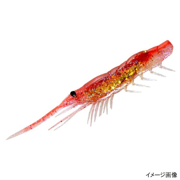 マグプロダクツ  ●カラー:01 アカキンシュリンプ ●全長（インチ）:4インチ ●入数:4本 ●代表対象魚（詳細）:アコウ ヒラメ ガシラ マゴチ ロックフィッシュ フラットフィッシュ|【マグブロダクツ】まんま海老のワーム新登場!ダートも...