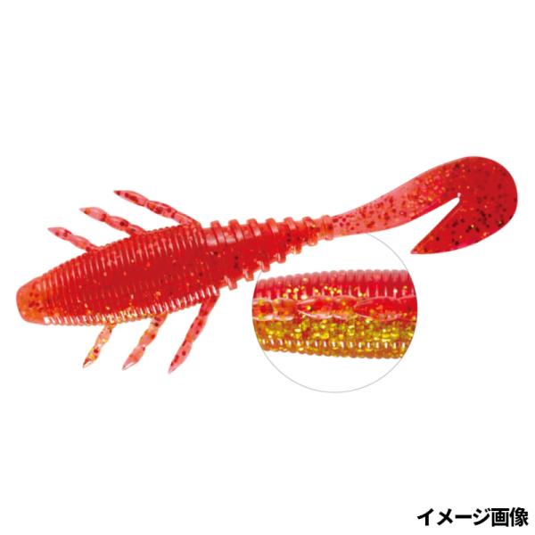 マグプロダクツ  ●カラー:01 アカキン ●全長（インチ）:3.8インチ ●入数:5pcs ●代表対象魚:アジ（鰺） ●代表対象魚（詳細）:メバル カサゴ|【マグプロダクツ】手足の微波動が生む、生命感。強波動!バタバタテールアクション![...