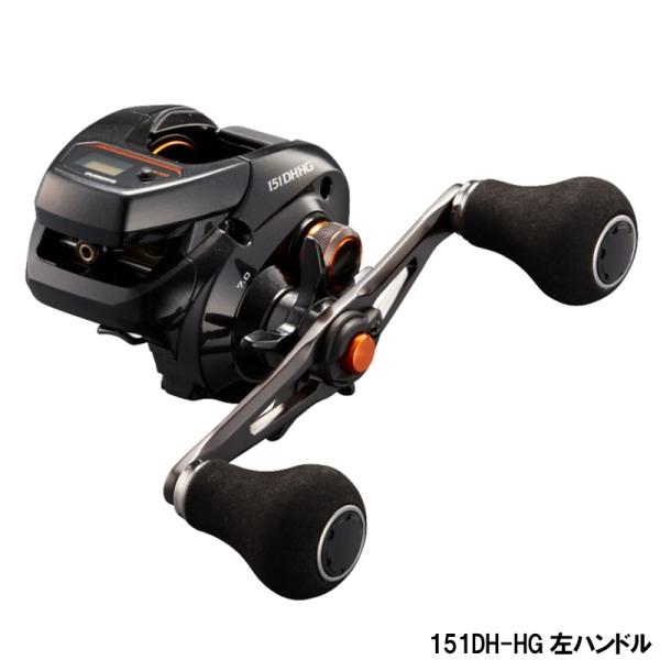 シマノ  ●サイズ:151 ●自重:195g ●ソルト対応／淡水専用:ソルト対応 ●巻き手:左専用|鯛ラバやライトジギングやメタルスッテなどのオフショアルアーからタチウオ、アジ、イサキ、エギタコ、ヒラメなど船のライトゲームに幅広く対応するカ...