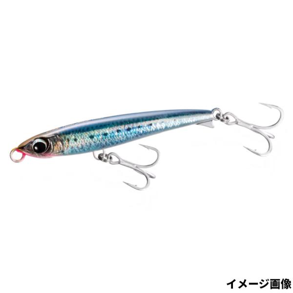 シマノ オシア  ●カラー:001 SRイワシ ●サイズ:100HS ●全長:100mm ●自重:54g ●タイプ:ヘビーシンキング ●フック:Front #2、Rear #1 ●代表対象魚:カツオ（鰹）|ナブラがおきる。イワシが飛ばされる...