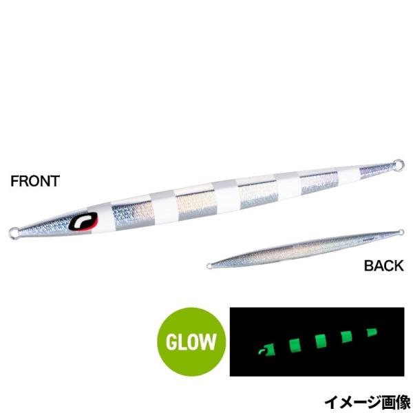 シマノ オシア  ●カラー:019 Sゼブラグロー ●サイズ:500g ●全長:250mm ●自重:500g ●釣り方、フィールド:ソルトルアー（オフショア）|様々な状況で活躍する万能ジグ・ぺブルスティックをベースに、面構成ボディでアピール...