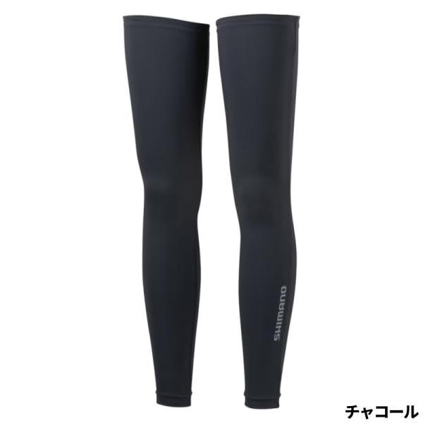 シマノ  UPF50+ ●カラー:チャコール ●サイズ:L ●サイズ（詳細）1:太腿周囲45cm-52cm 全長69.5cm ●素材1:ポリエステル90%、ポリウレタン10%|着けごこちと耐久性を両立した、アングラーのためのレッグカバー。足...