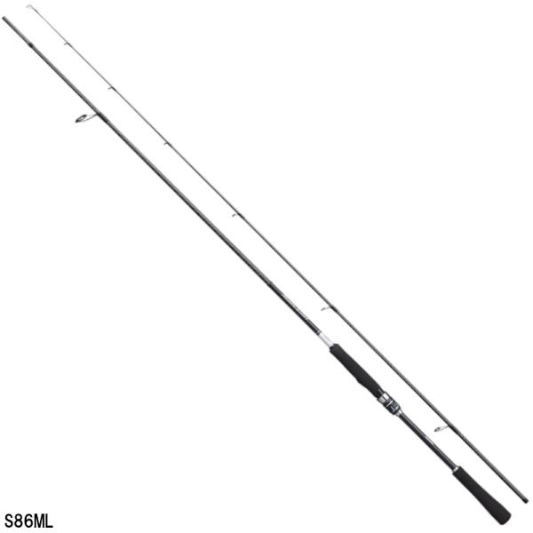 シマノ  【S86ML】SEABASS軽くて扱いやすい86レングス。シーバスゲームで多用する7〜12cmクラスのミノーやシンキングペンシル、30gクラスまでのバイブレーションやブレードベイト、ライトなメタルジグなどに適応。港湾、小中規模河川...