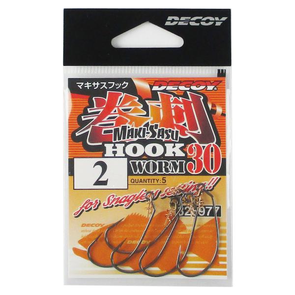 カツイチ デコイ  ●カラー:NSブラック ●サイズ:#2 ●入数:5 ●釣り方、フィールド:淡水ルアー ●代表対象魚:ブラックバス|【カツイチ/KATSUICHI】ワームをねじ込んでセットするマキサスキーパーを採用。スクリューの中心線を最...