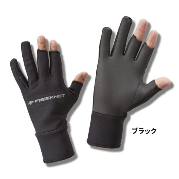 フリーノット  ●カラー:ブラック ●サイズ:L ●素材1:(表)クロロプレンゴム ●素材2:(内側)ポリエステル、ポリウレタン|【ハヤブサ/HAYABUSA】「Titaniumα」×光電子のハイブリッドモデル。薄手で高い保温性を確保。[F...