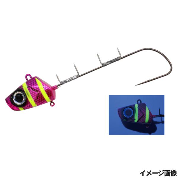 ●カラー:4.パープルチャートゼブラグロー ●サイズ:40号 ●入数:1個 ●釣り方、フィールド:船釣り（浅場） ●代表対象魚:タチウオ（太刀魚）|【ハヤブサ/HAYABUSA】一刀両断シリーズ。水平姿勢×薄型ヘッド×瞬貫フックで実現する驚...