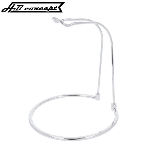 H.B コンセプト  ●セット商品/付属品：六角レンチ、固定ネジ×2本 ●カラー:シルバー ●サイズ:ノーマル ●サイズ（詳細）1:約15×17.5cm ●素材:鉄|釣行後の乾燥や展示(ディスプレイ)に役立つスピニングリール用リールスタンド...