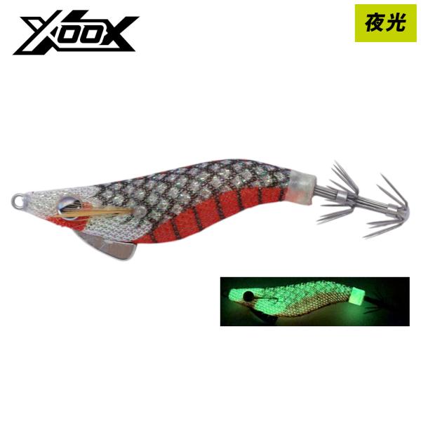 XOOX  ・特注GROOVYφ5mm目玉(1.8号) ●カラー:出雲大蛇 ●サイズ:1.8号 ●自重:4.5g ●沈下速度:約20秒/m ●ブランド:XOOX/エックスオーエックス ●釣り方、フィールド:船釣り（イカ） ●代表対象魚:ケン...
