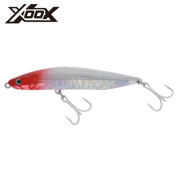 XOOX  ●カラー:レッドヘッド ●サイズ:85 ●全長:85mm ●自重:15g ●フック:ファルケン R トリプルクロー #6 ●ブランド:XOOX ●釣り方、フィールド（詳細）:ソルトルアー ●代表対象魚:スズキ（シーバス・鱸） ●...
