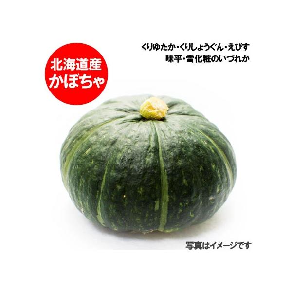 名称：北海道 かぼちゃ / 南瓜 / カボチャ「 えびす かぼちゃ 」「 九十九里 かぼちゃ 」「 かぼちゃ くりゆたか 」「 くりしょうぐん 」「 雪化粧 かぼちゃ 」「 みやこ 」他のいずれかカボチャ 内容量：北海道産 かぼちゃ 1玉 ...