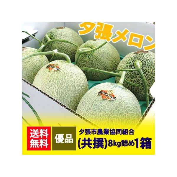 名称：夕張メロン 優 夕張農協共撰メロン内容量：夕張メロン 8kg 6玉入 1箱(1ケース) 夕張メロン 優規格：夕張メロン 優品保存方法：ゆうばりめろん を常温で置いてネットの表面が黄色く熟したら冷蔵庫へ 後は夕張 メロンをお好みの大きさ...