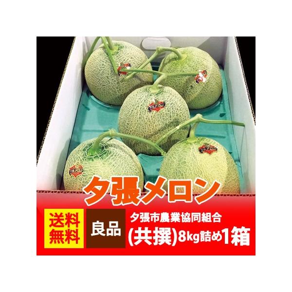 名称：夕張メロン 夕張農協共撰 メロン内容量：夕張メロン 8kg 5玉入 1箱(1ケース) 良品規格：夕張 メロン 良品メロン 保存方法：夕張メロン を常温で置いてネットの表面が黄色く熟したら冷蔵庫へ 後は夕張 メロンをお好みの大きさにカッ...