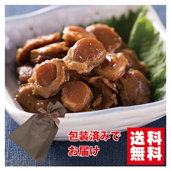 原材料名／ほたて（北海道産）、砂糖、醤油、本みりんアレルギー／小麦、大豆賞味期限／製造より３か月（お届けする商品の賞味期限は残り１か月〜２か月位となります）生産国／日本