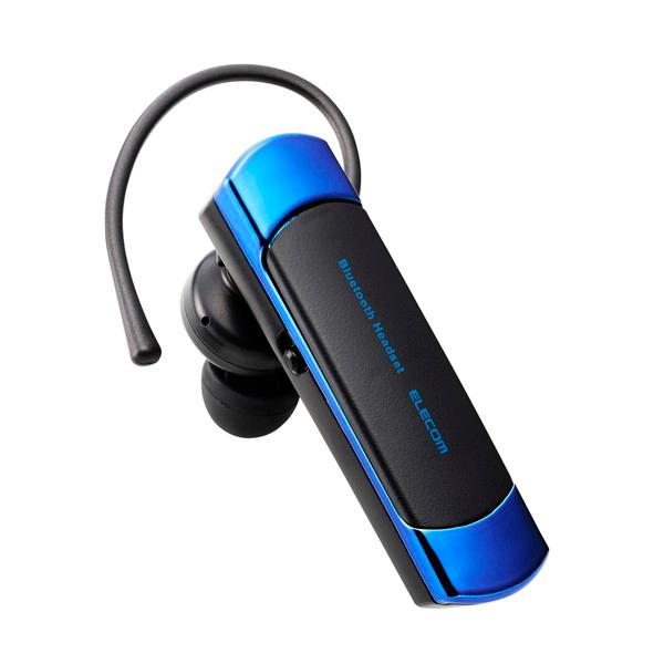 ヘッドセット Bluetooth 5.2 片耳 ワイヤレス 最大8時間連続通話 ハンズフリー Qualcomm CVC 高音質通話 左右両対応 耳掛けフック付き マイク内蔵 ブルー